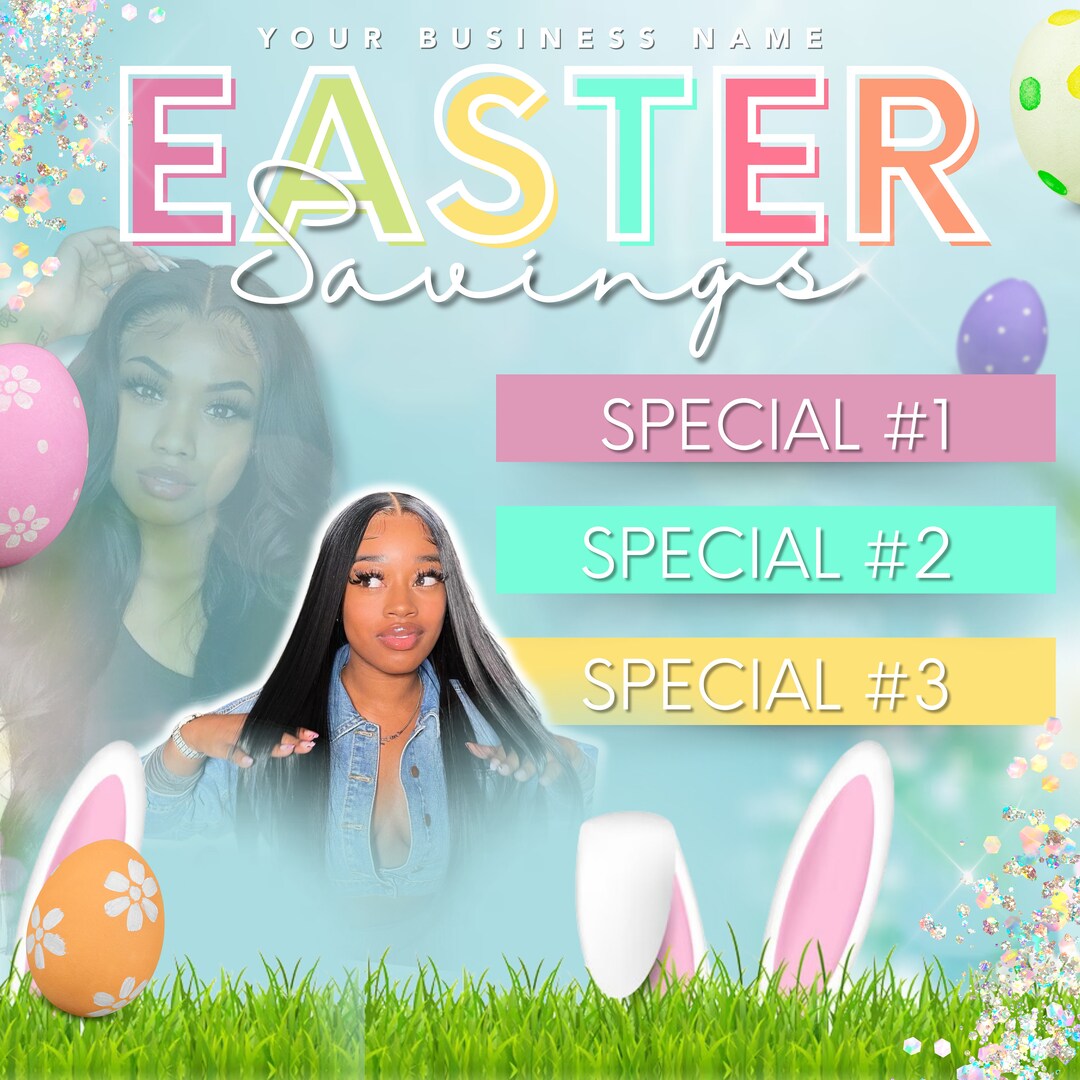 Easter, Spring Booking Savings Flyer - Etsy