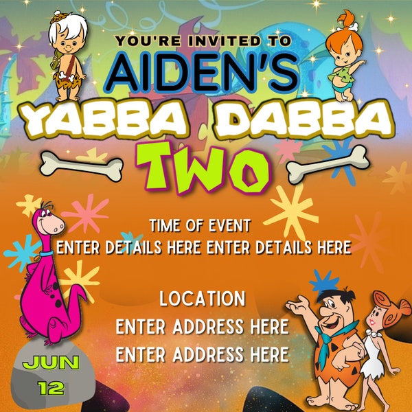 Yabba Dabba Two Birthday - Etsy