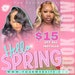 Hello Spring Booking Flyer, Editable Template - Etsy