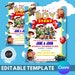 A Boy Story Baby Shower Flyer Editable Template - Etsy