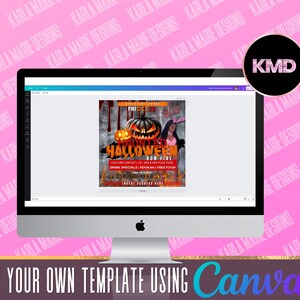 Spooky Halloween Flyer (CANVA Template) Customizable Halloween Flyer ...