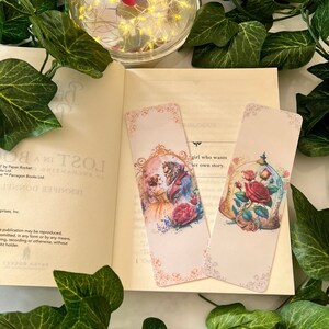Beauty and the Beast Bookmark/classic Tales Bookmark - Etsy