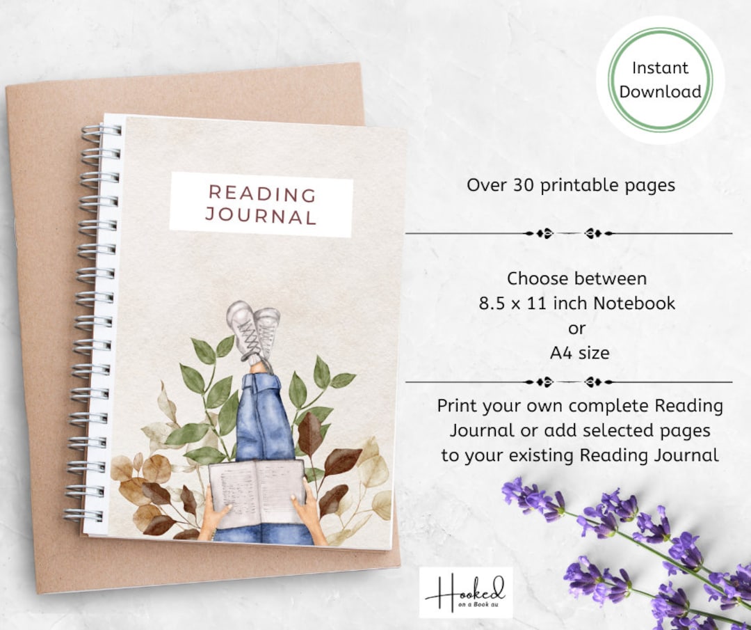 Printable Reading Journal: Book Tracker, Reading Challenge (PDF ...