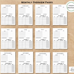 Printable Reading Journal: Book Tracker, Reading Challenge (PDF ...