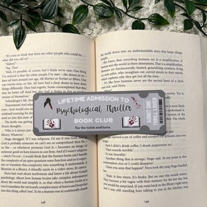 Book Club Bookmarks / Anti Social / Psychological Thriller / Fantasy ...