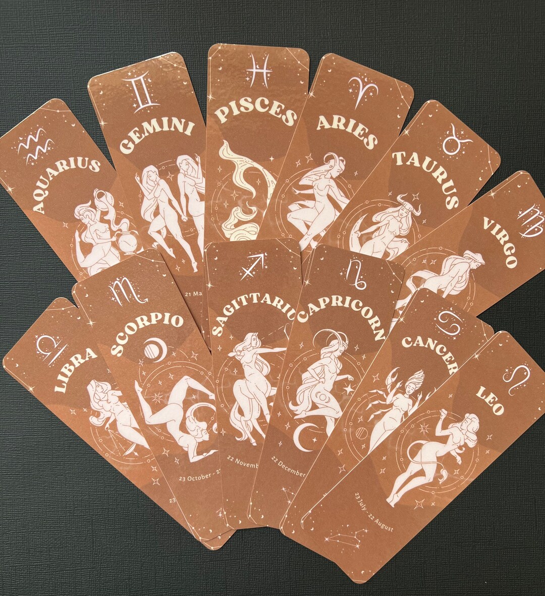 Zodiac Bookmark: Star Sign Bookmark - Etsy