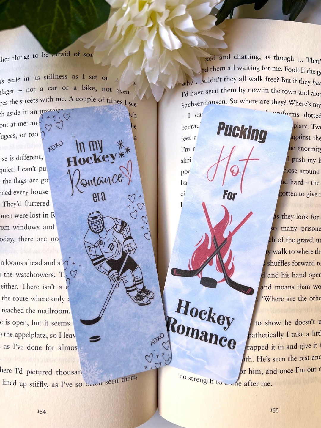 Hockey Romance Bookmark Set: Spicy Reader Gift - Etsy