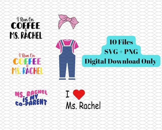 Ms Rachel SVG Cut File CRICUT Miss Rachel PNG Songs for - Etsy Canada