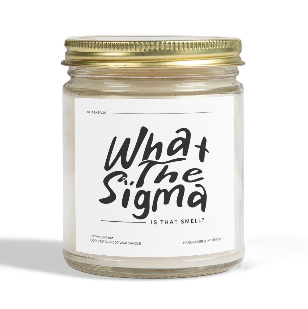 What the Sigma is That Smell Gag Gift Candle, Birthday Present Ideas ...