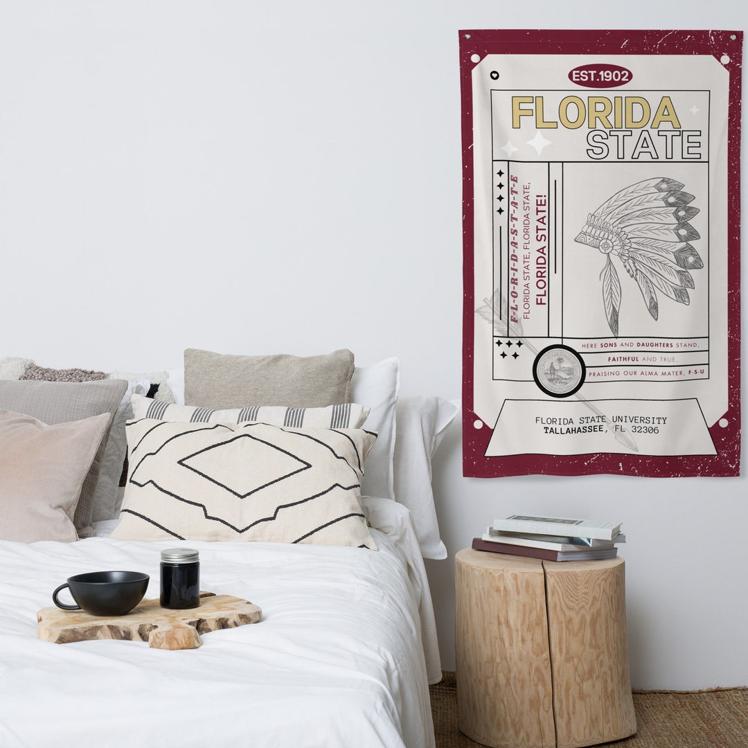 Vintage FSU Seminoles Gameday Flag, Florida State Noles Football Banner ...