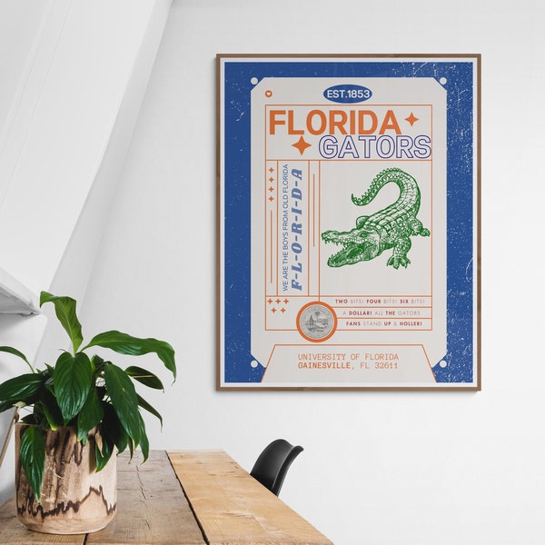 Florida Gators Art - Etsy