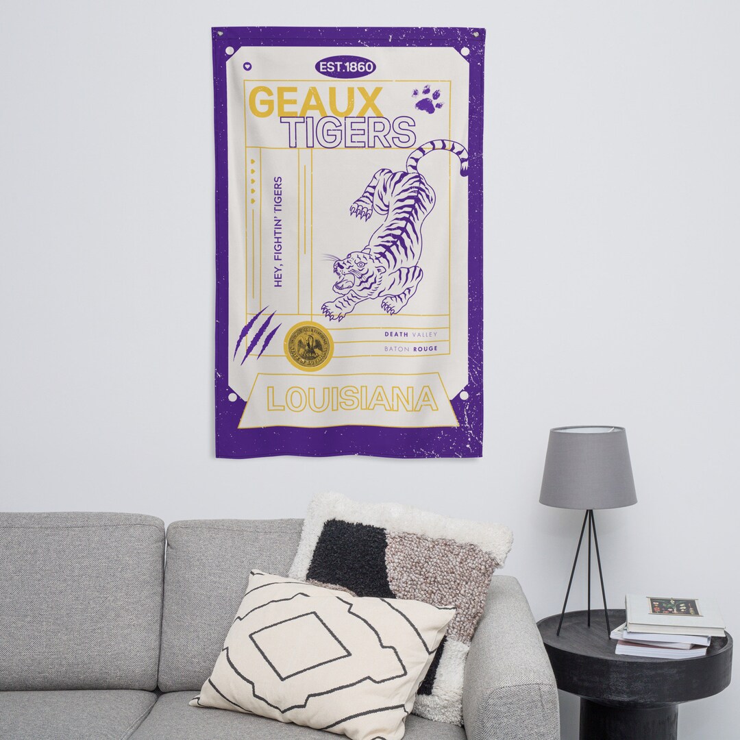 LSU Tigers Spirit Game Day Flag, Louisiana State University Football ...