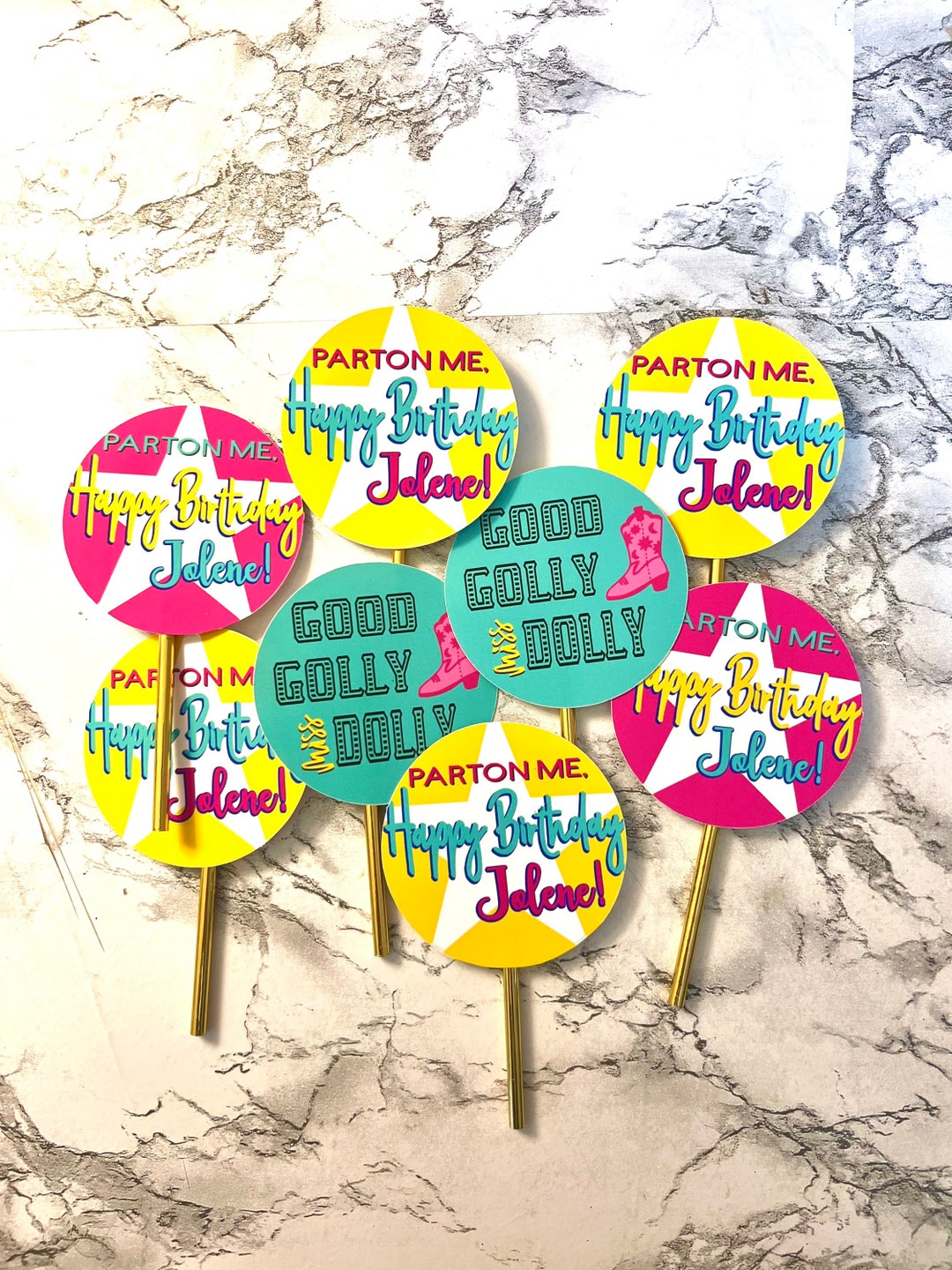 Dolly Themed Custom Cupcake Topper / Confetti - Etsy