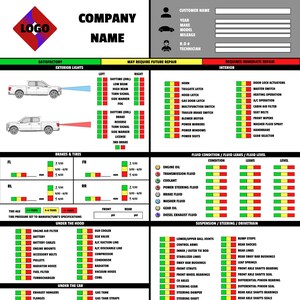 Diesel Truck / Heavy Duty Truck Professional Inspection Sheet, Diesel ...