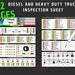 Diesel Truck / Heavy Duty Truck Professional Inspection Sheet, Diesel ...