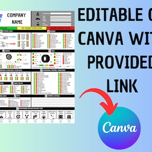 Professional 100+ Point Vehicle Safety Inspection Sheet for Garages ...
