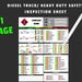 Diesel Truck / Heavy Duty Truck Professional Inspection Sheet, Diesel ...