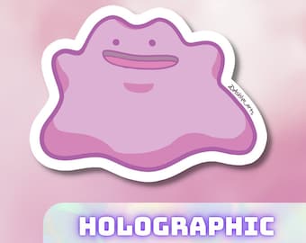 Ditto Holographic Vinyl Sticker - Etsy