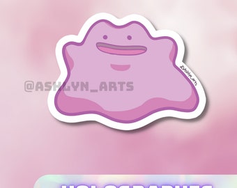 Ditto Holographic Vinyl Sticker - Etsy