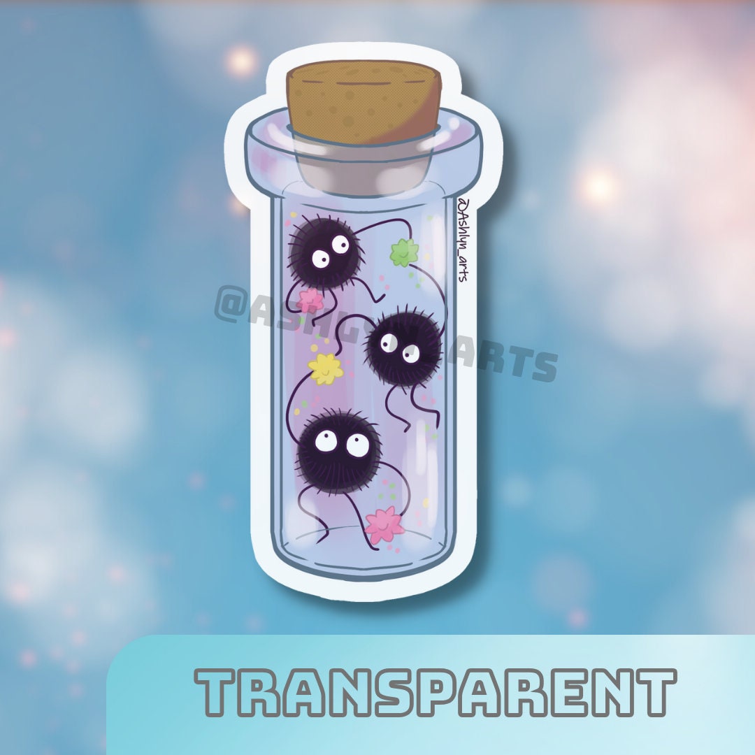Transparent Soot Sprite Stickers - Etsy