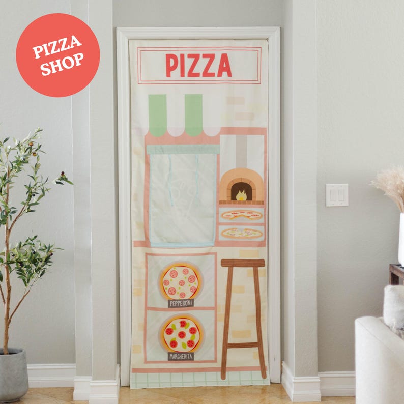 Pretend Pizza & Sandwich Shop| Kids Doorway Storefront - Etsy