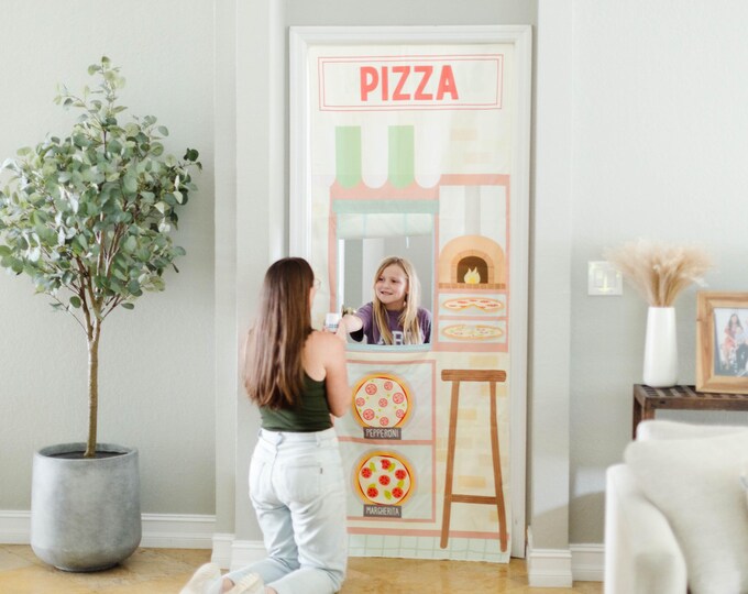 Pretend Pizza & Sandwich Shop| Kids Doorway Storefront - Etsy
