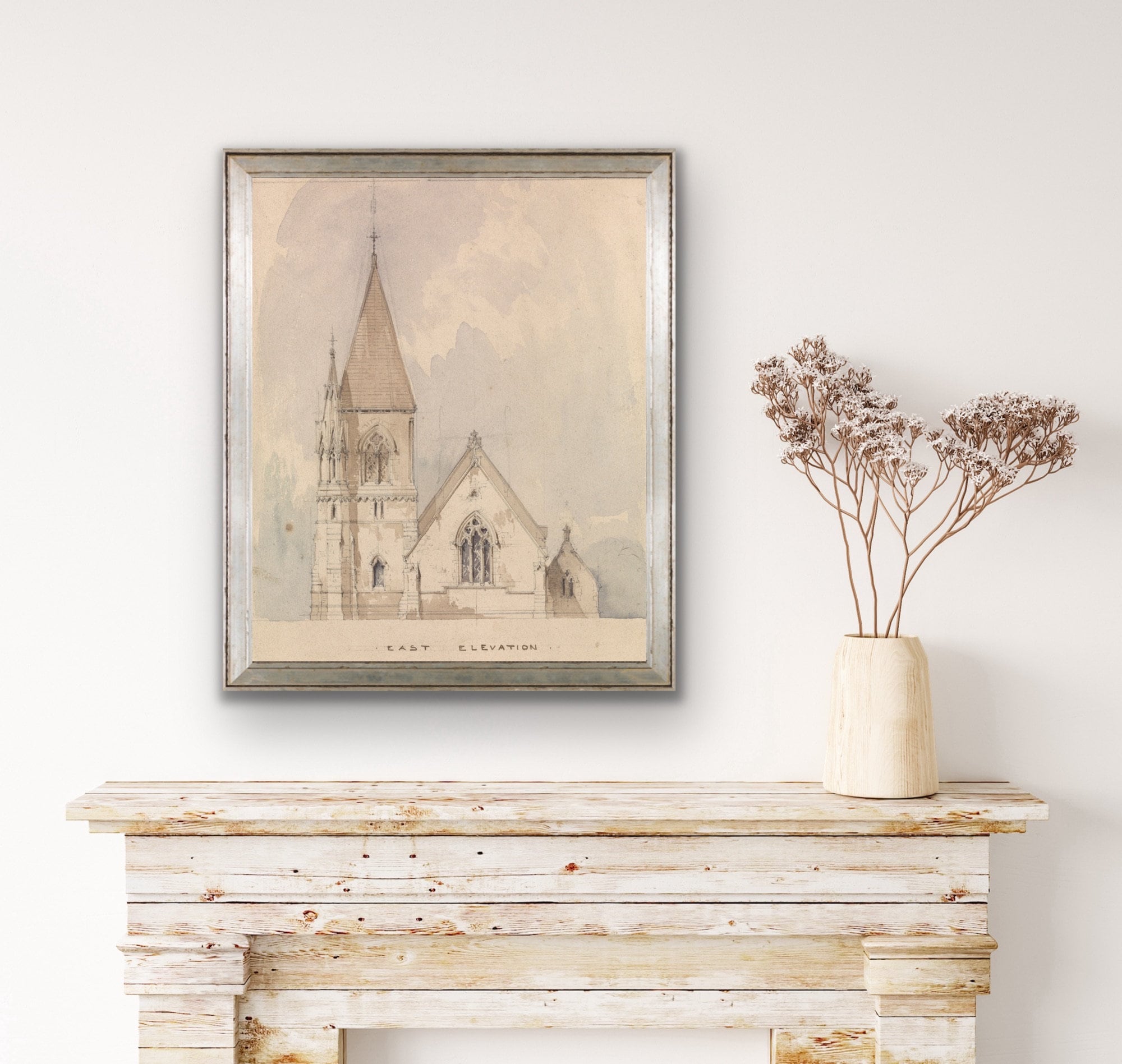 St. David Cathedral | Vintage 19th Century Art | Digital Download | - Etsy