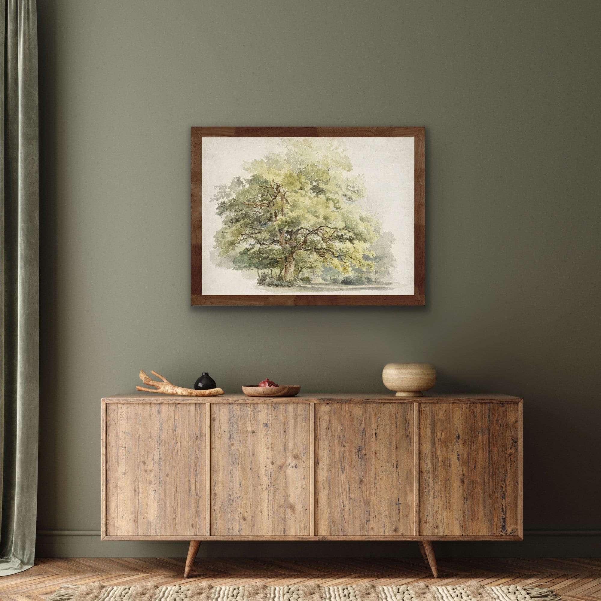 Large Shady Tree | Vintage 19th Century Art|digital Download | Country ...