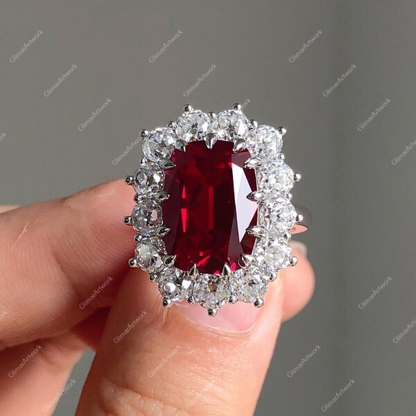Ruby Ring Vintage - Etsy