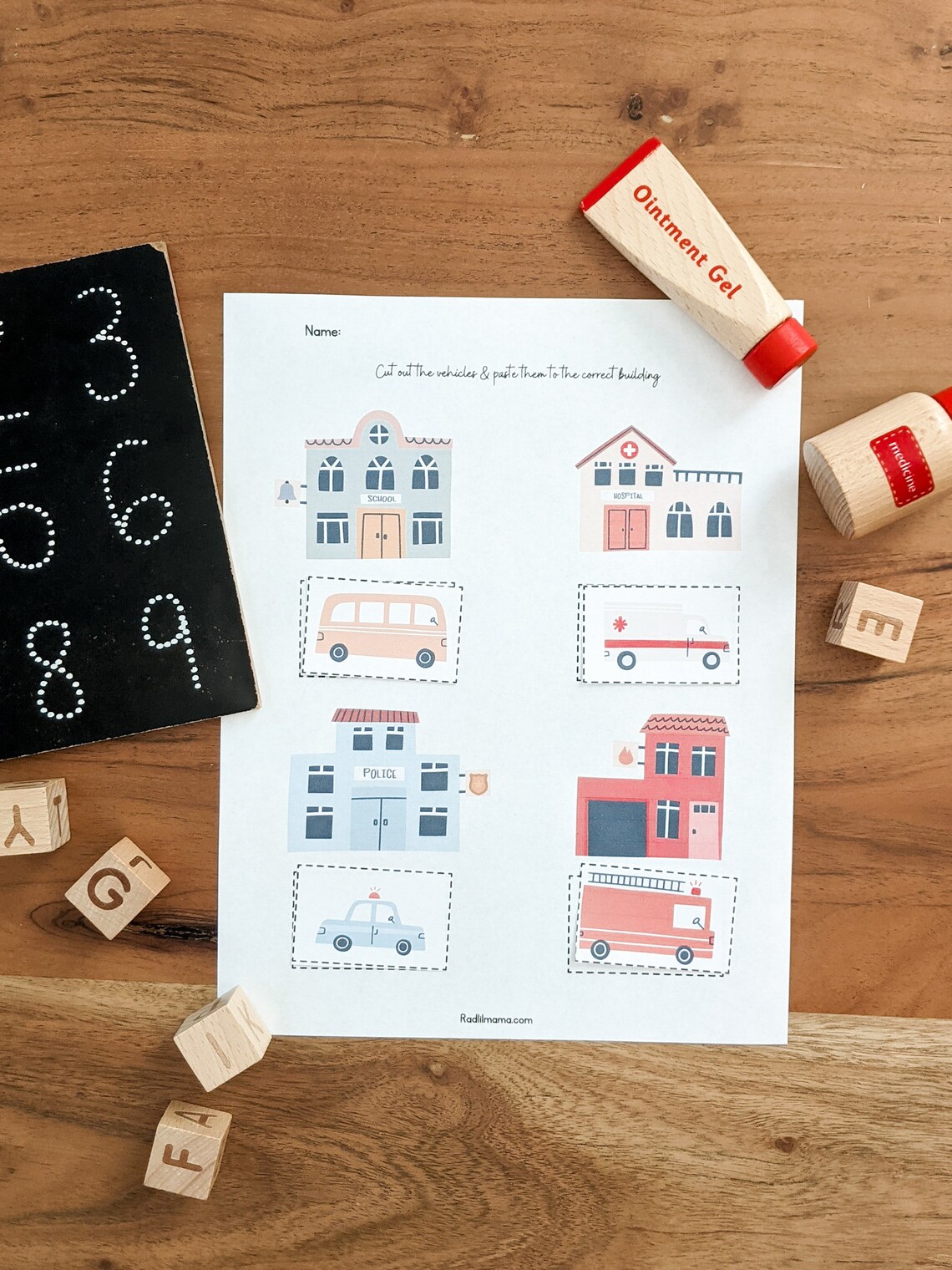 The Helpful Buildings Pack Kids Educational Activity Pack Homeschool ...