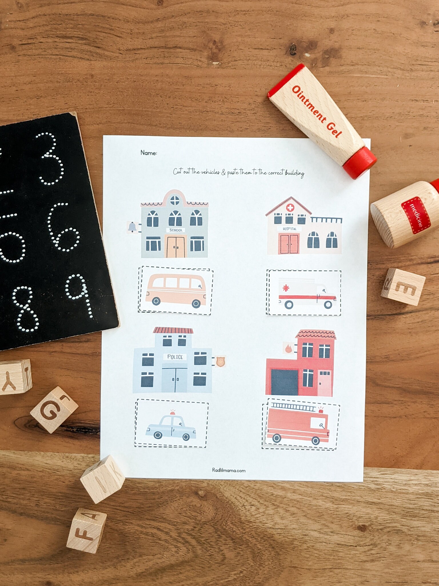 The Helpful Buildings Pack Kids Educational Activity Pack Homeschool ...