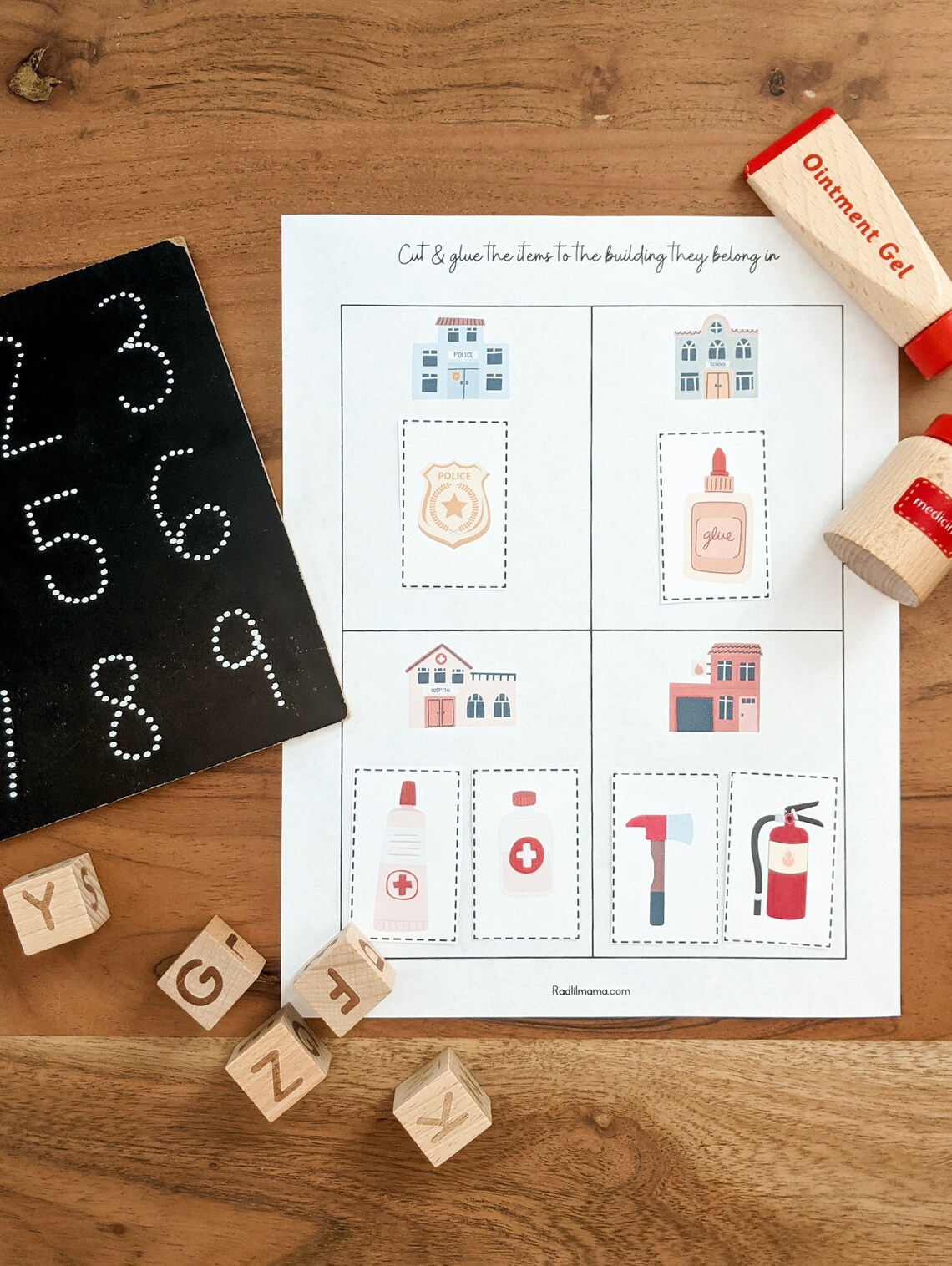 The Helpful Buildings Pack Kids Educational Activity Pack Homeschool ...