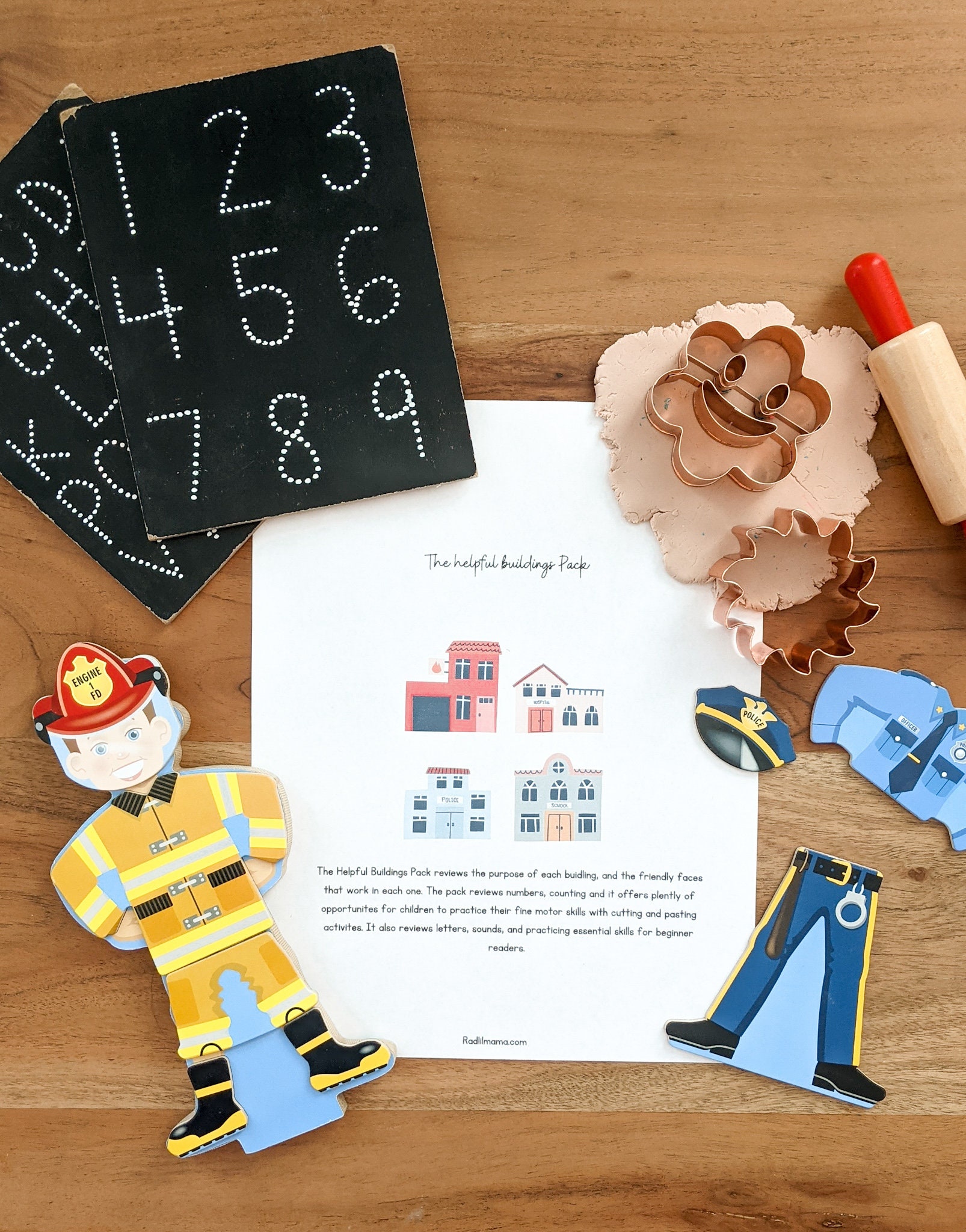 The Helpful Buildings Pack Kids Educational Activity Pack Homeschool ...