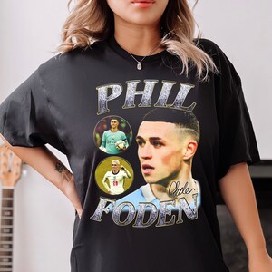 Phil Foden Graphic T-shirt, Bootleg Rap Tee, Man City, Premier League ...