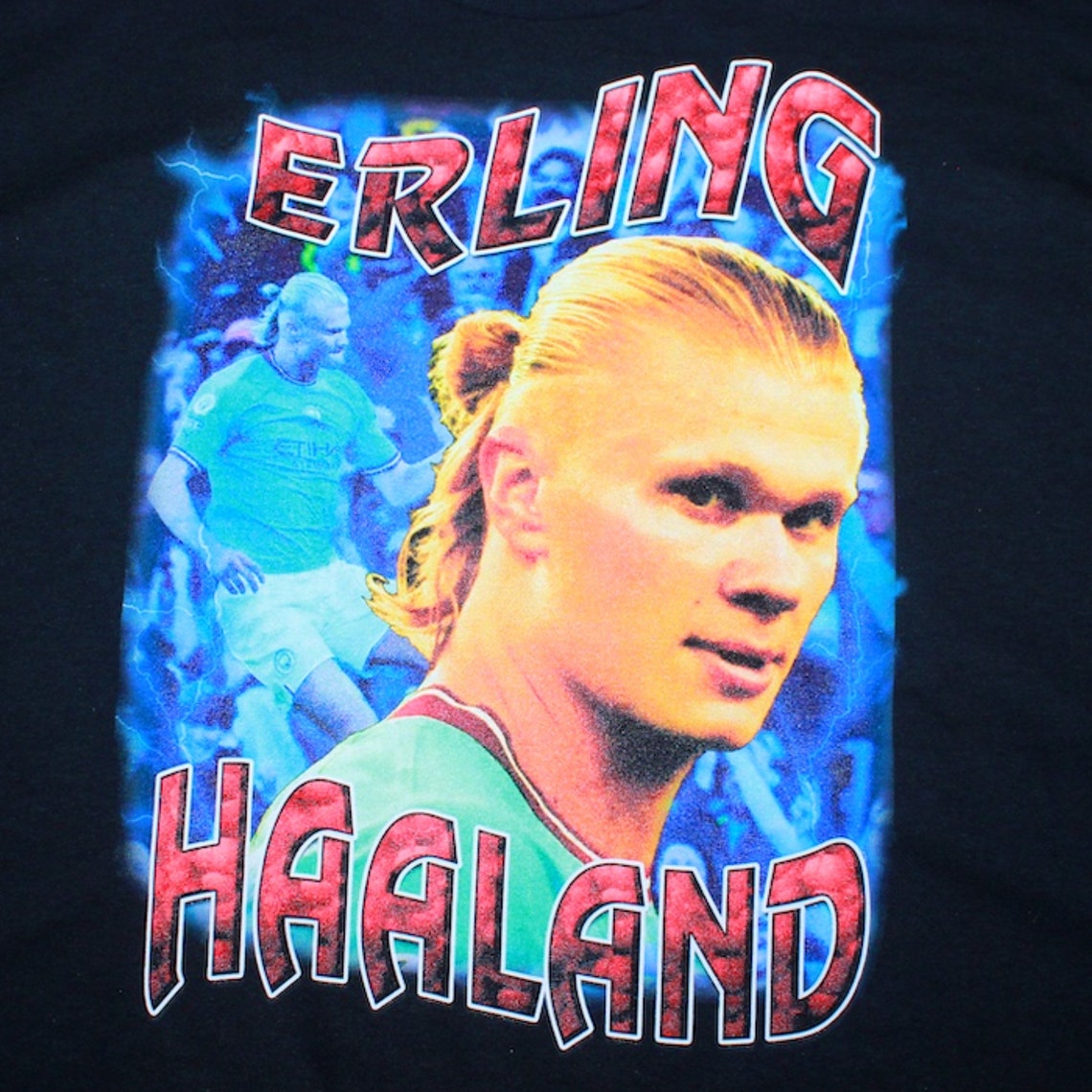 Erling Haaland T-shirt, Bootleg Rap Tee, Vintage Style Shirt ...