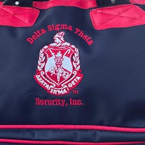 Delta Sigma Theta Pilot Bag: Wheeled Travel Luggage - Etsy