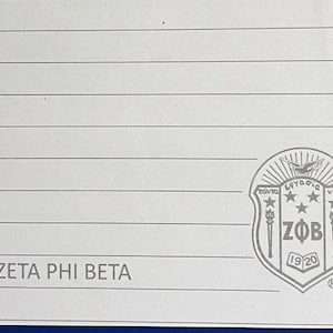 Zeta Phi Beta Notebook: Blue Faux Leather Planner With Phone Holder - Etsy