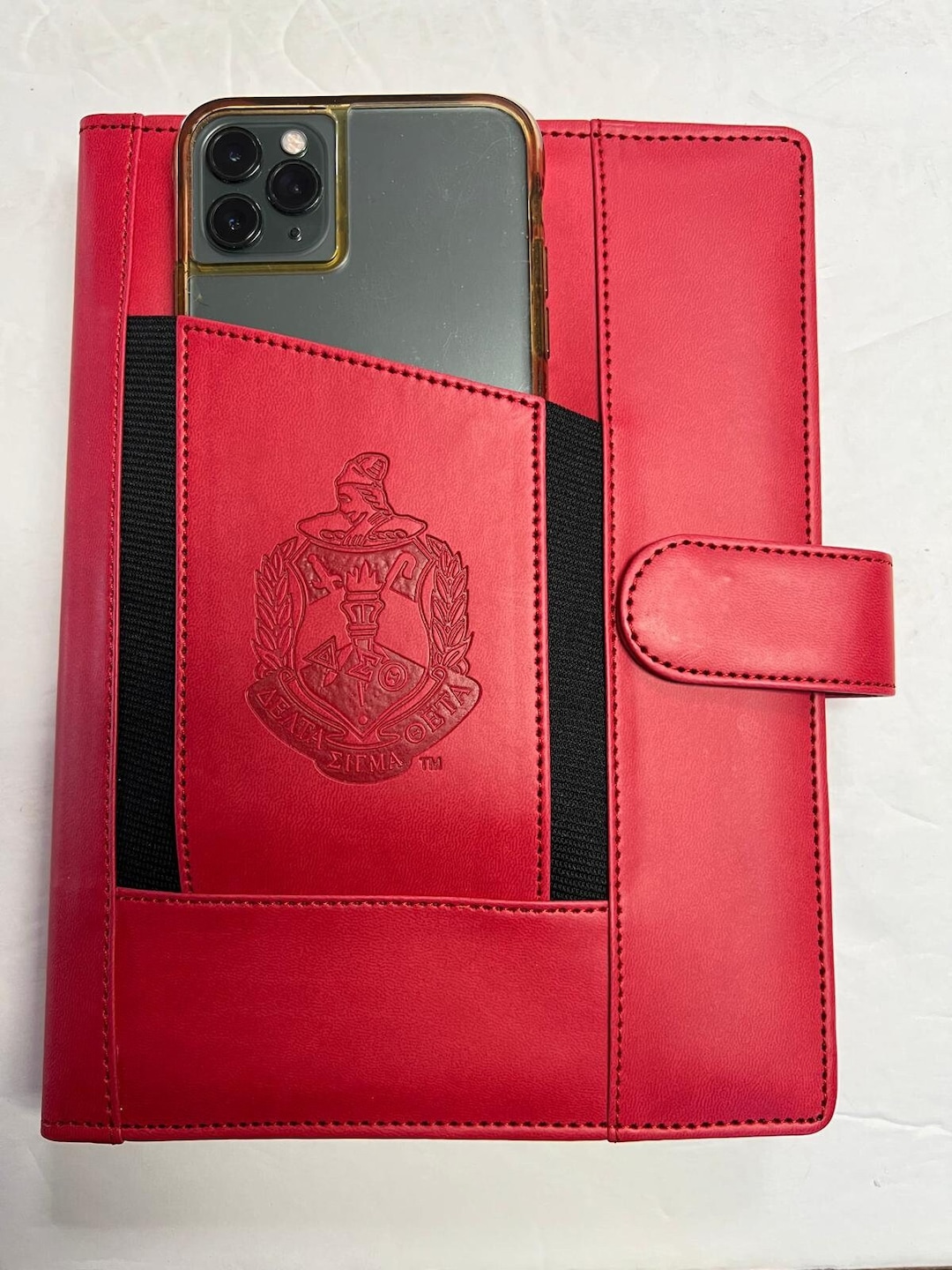 Delta Sigma Theta Planner 2026: Red Faux Leather Sorority Organizer - Etsy