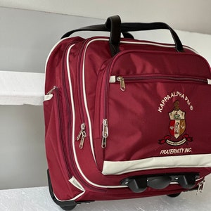 Kappa Alpha Psi Crimson Laptop Trolley Bag: Fraternity Travel Luggage ...