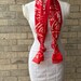Delta Sigma Theta Scarf: Red Silk Oblong Wrap, Sorority Gift - Etsy