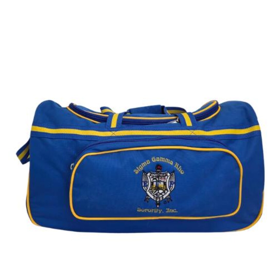 Sigma Gamma Rho Blue Color Trolley/ Duffle/ Luggage Bag for Travelling ...