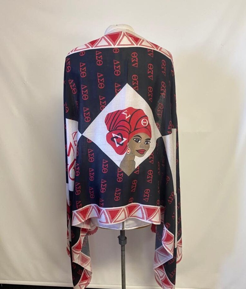 Delta Sigma Theta ΔΣΘ Sorority Long Modal Scarf/ Muffler/ Wrap Around ...