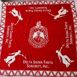 Delta Sigma Theta (ΔΣΘ) Sorority Square Viscose Scarf/ Muffler/wrap ...