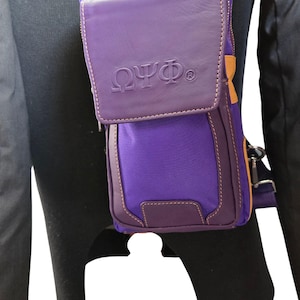 Omega Psi Phi (ΩΨΦ) Fraternity, Leather Single Shoulder Crossbody Sling Bag - Etsy