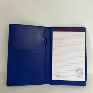 Zeta Phi Beta Notebook: Blue Faux Leather Planner With Phone Holder - Etsy
