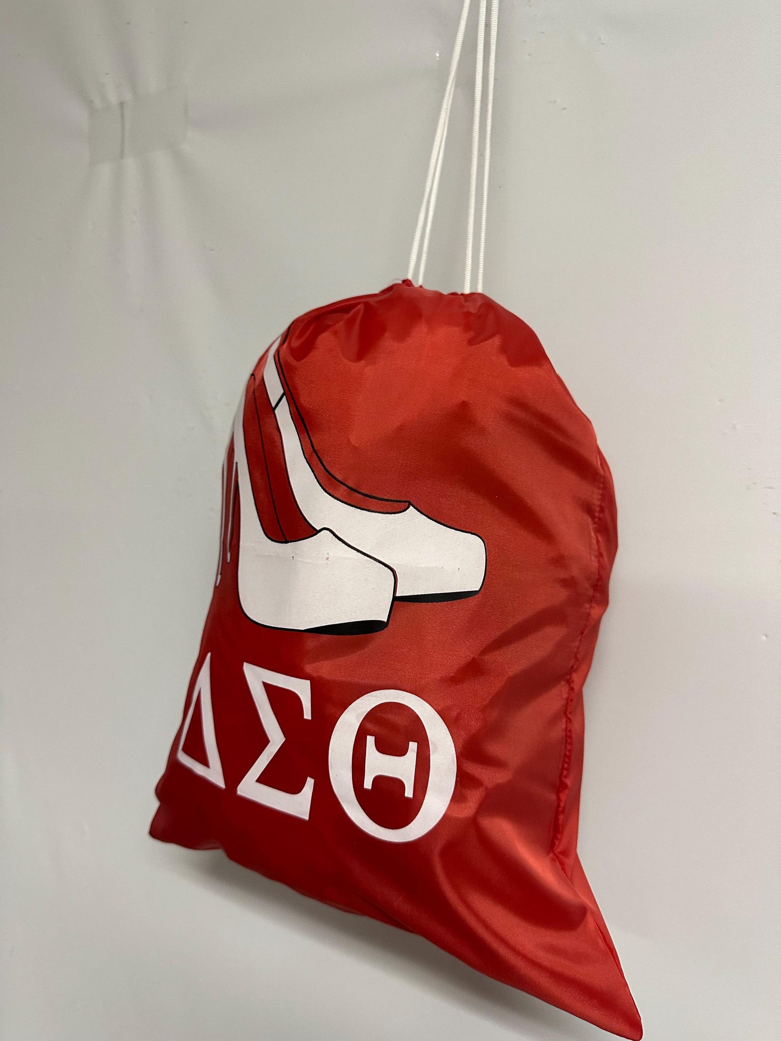 Delta Sigma Theta ΔΣΘ Sorority Shoe Bag Sandals Print on Front Red ...