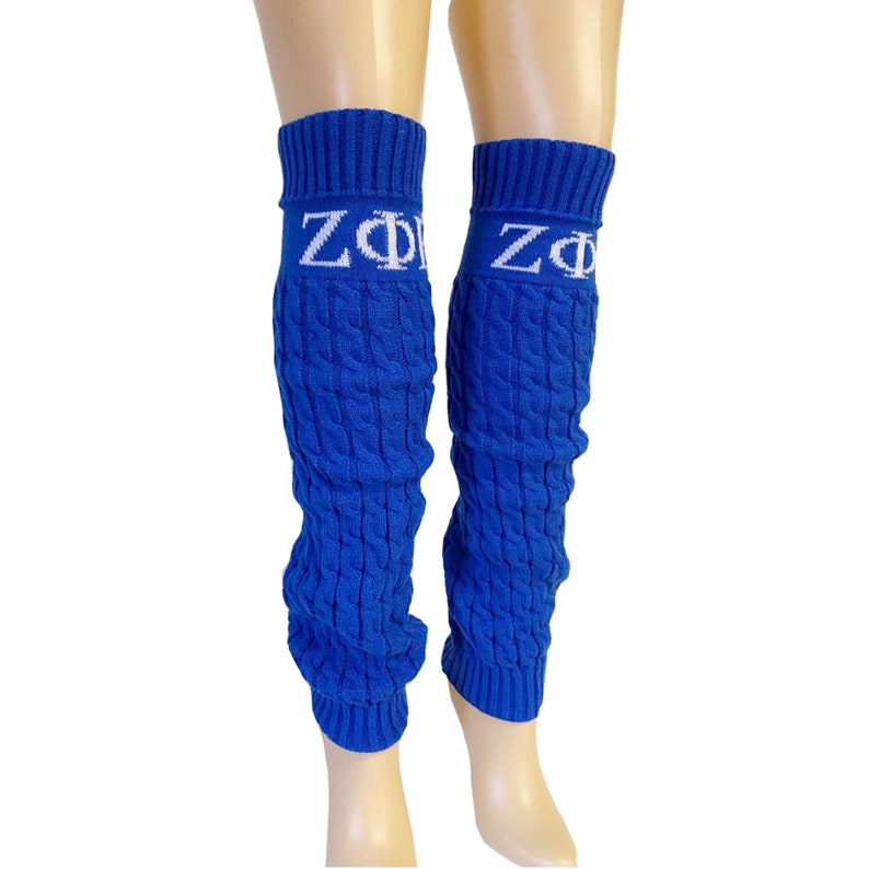 Zeta Phi Beta ΖΦΒ Sorority Blue Color Hand Knitted Leg - Etsy