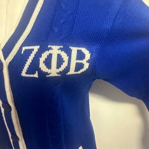 Zeta Phi Beta (ZOB) Sweater/cardigan for Zeta Soror- Stay Warm in Style ...