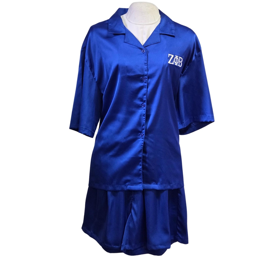 Zeta Phi Beta (ZOB) Satin Night Suit for Zeta Soror- Stay Warm in Style ...