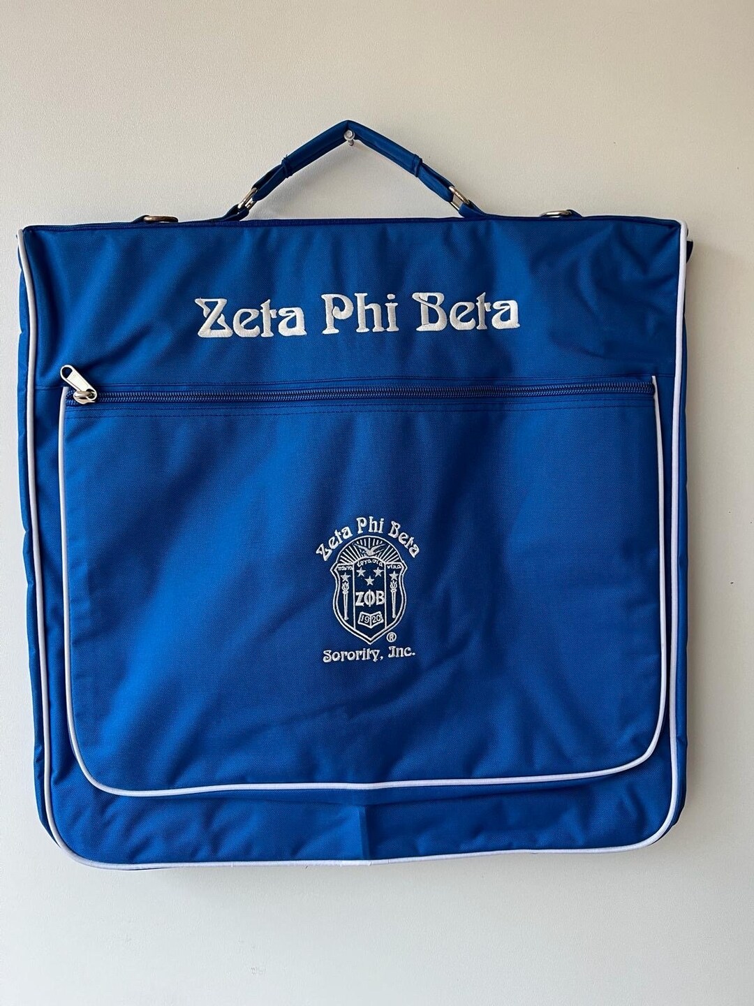 Zeta Phi Beta (ZOB) Sorority Polyester PVC Coated Garment Bag for ...